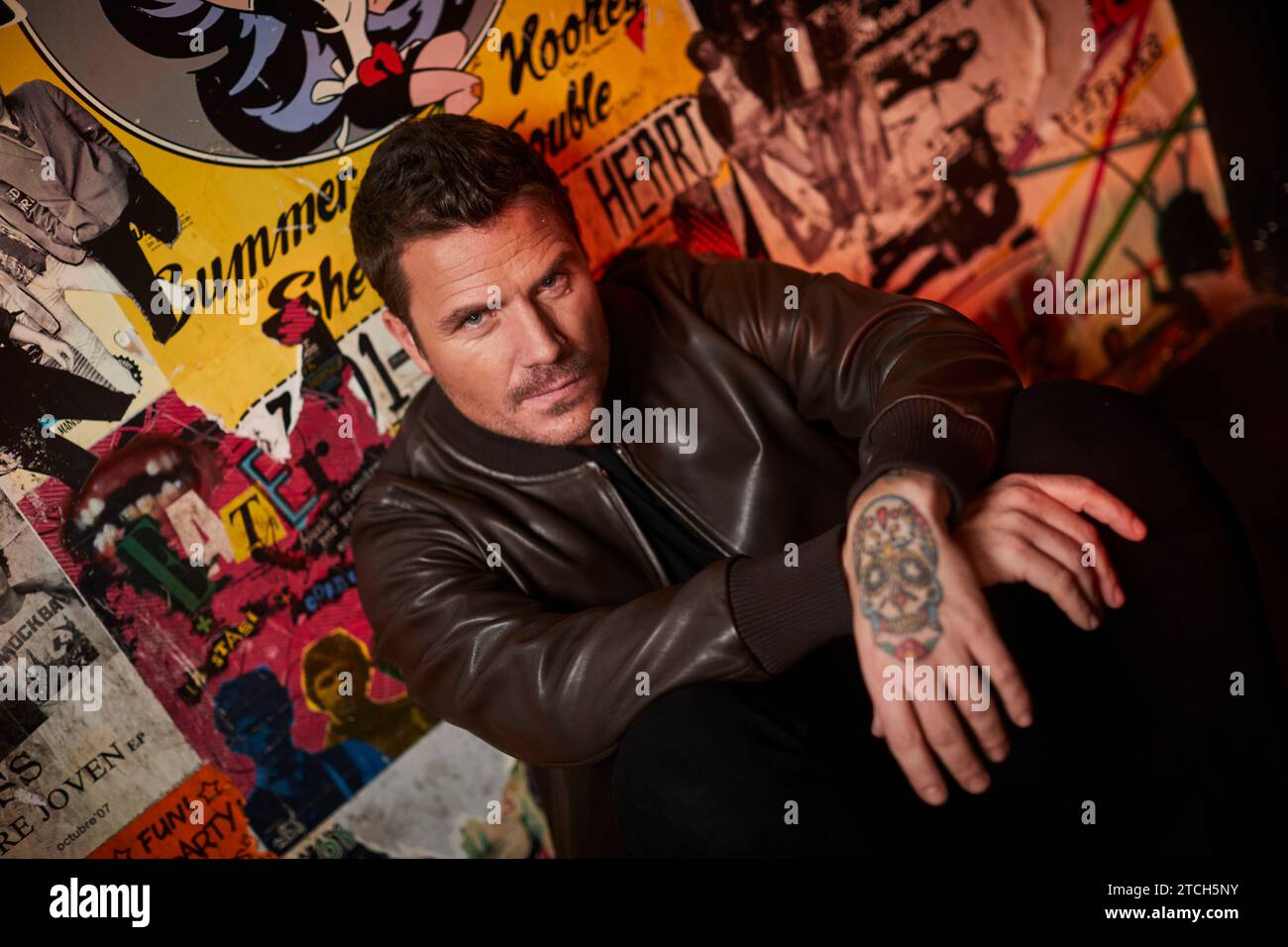 Madrid, 11/10/2021. Local Rock Palace. Posed portraits of singer Dani ...