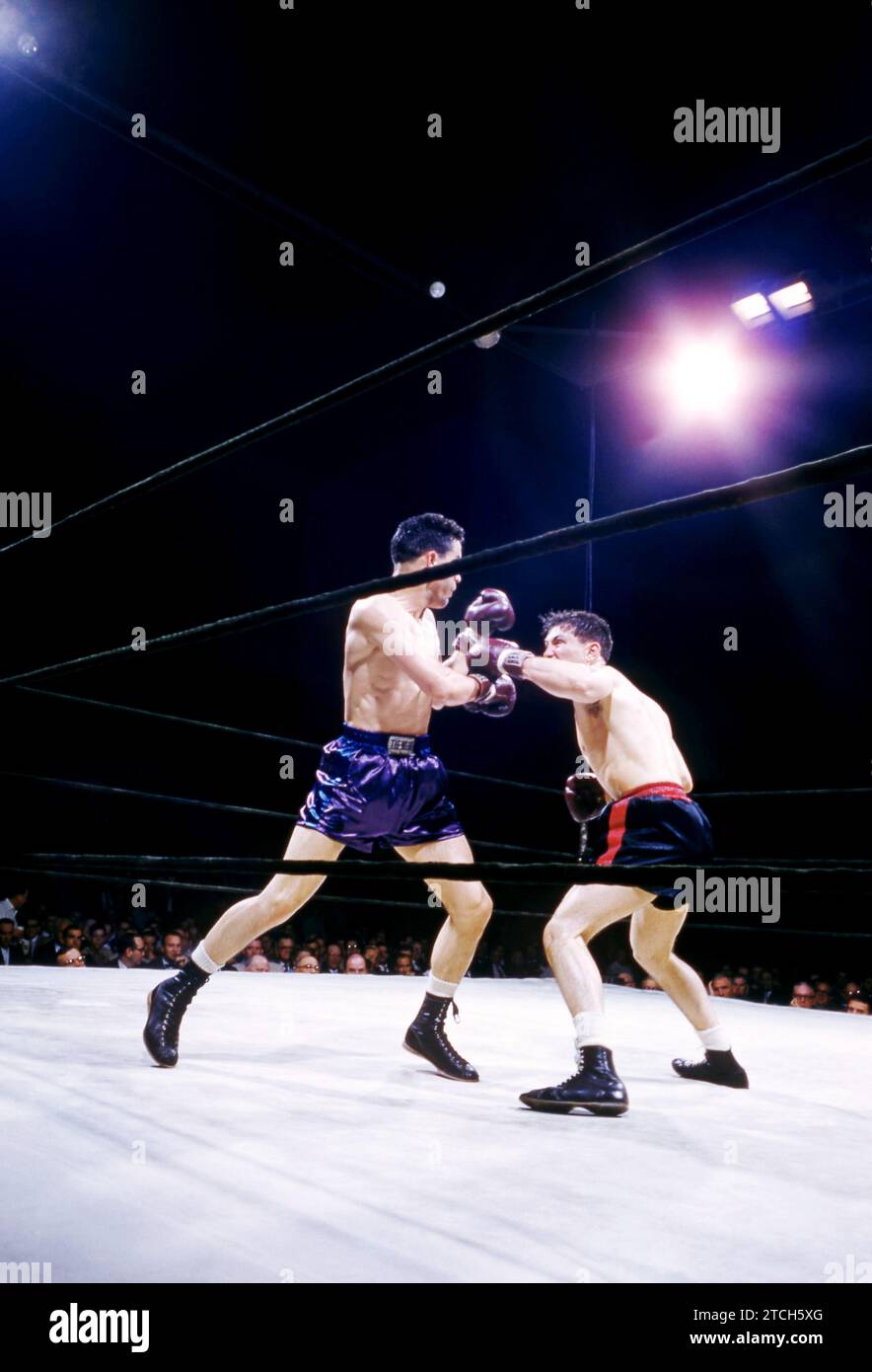 NEW YORK, NY - JUNE 1: An unidentified boxer punches his opponent ...