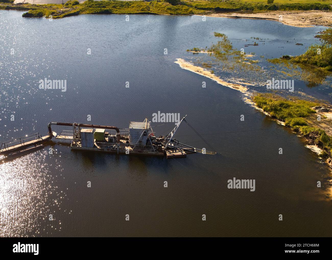 On river works extraction sand hi-res stock photography and images - Alamy