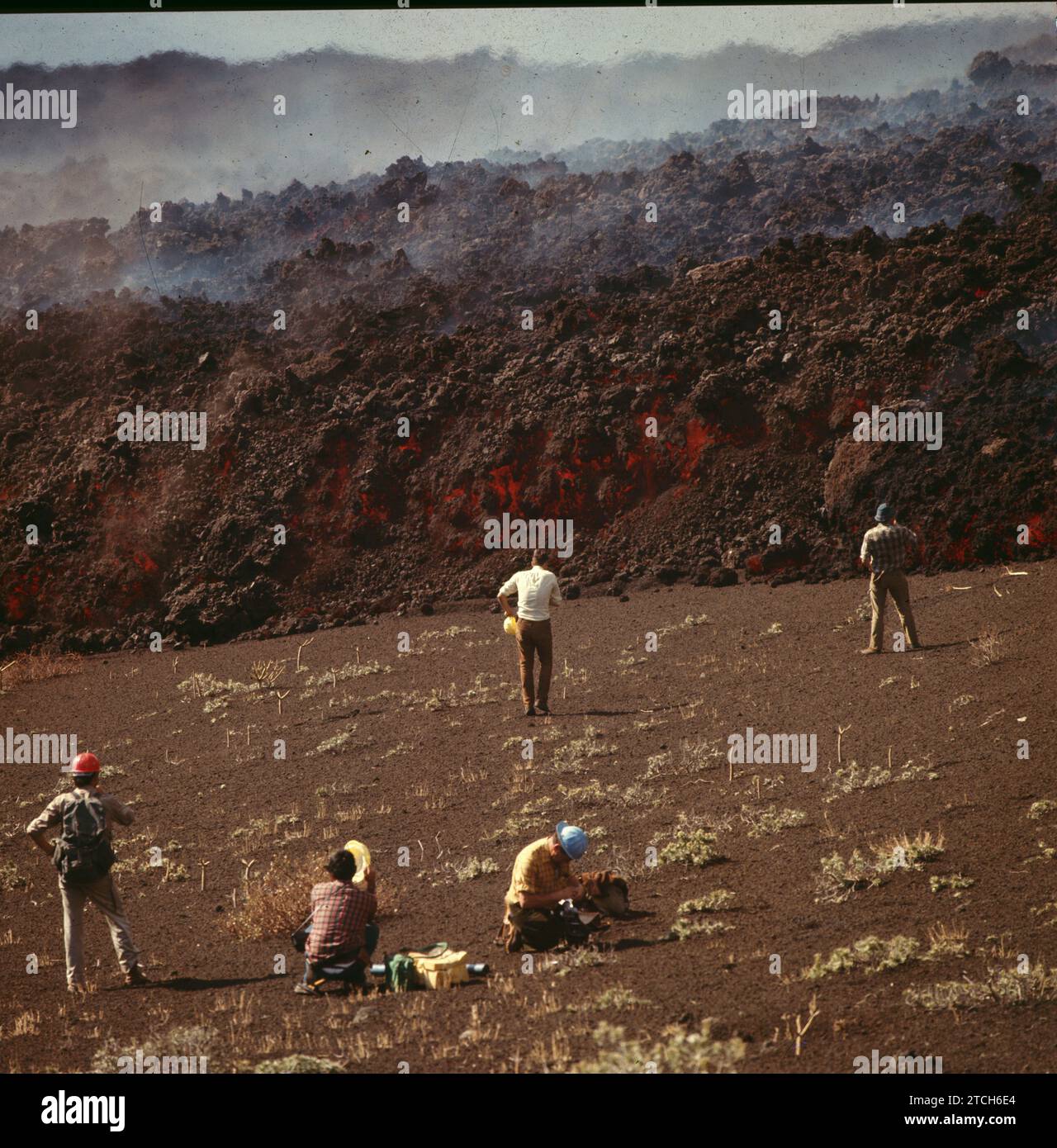 La Palma (Santa Cruz de Tenerife), November 1971. Eruption of the ...
