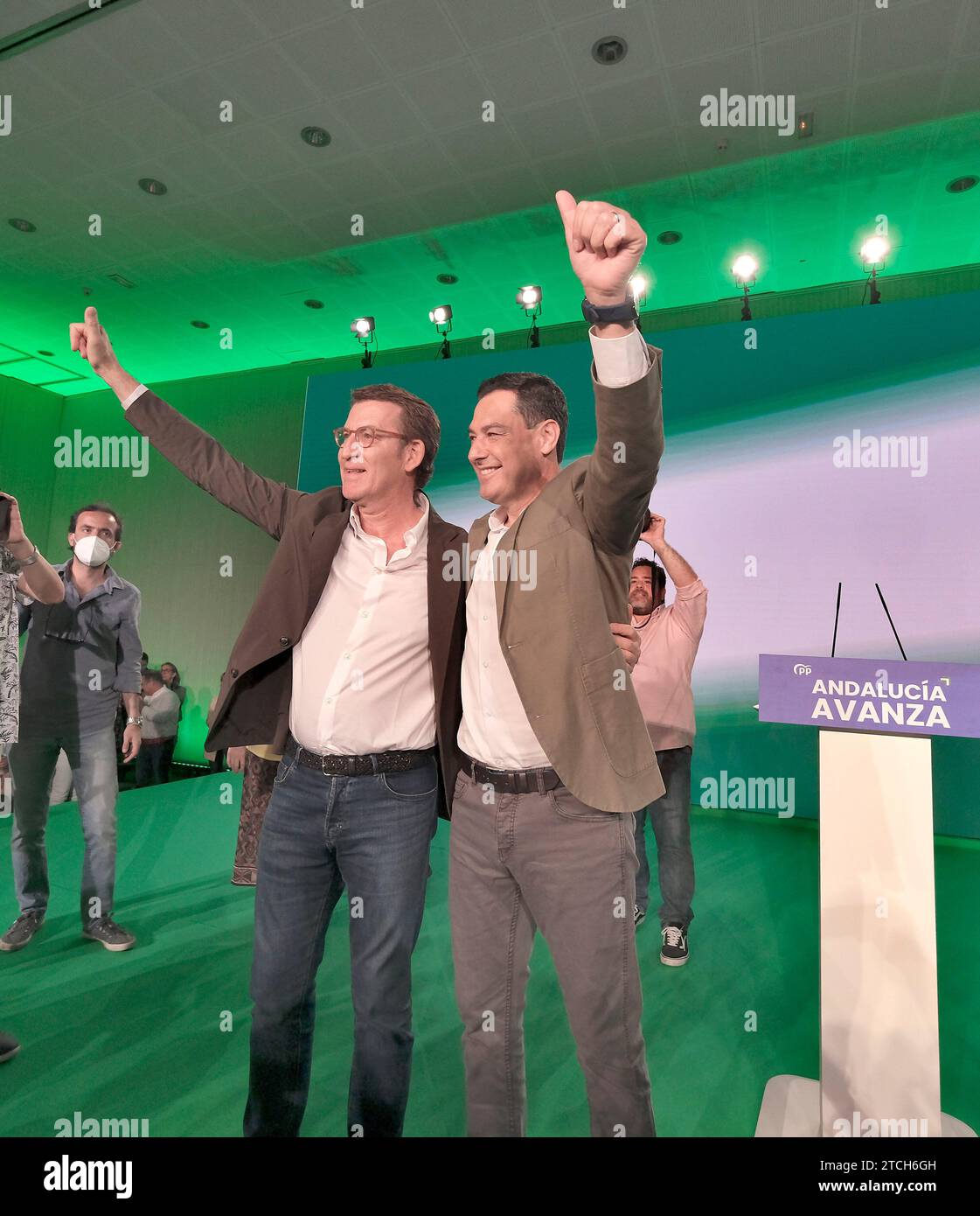 Seville, 05/29/2022. Electoral act of the PP with Alberto Núñez Feijóo ...