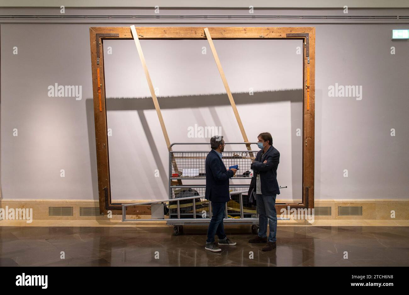 Madrid, 05/26/2022. Transfer to the Prado Museum of 'The Surrender of ...