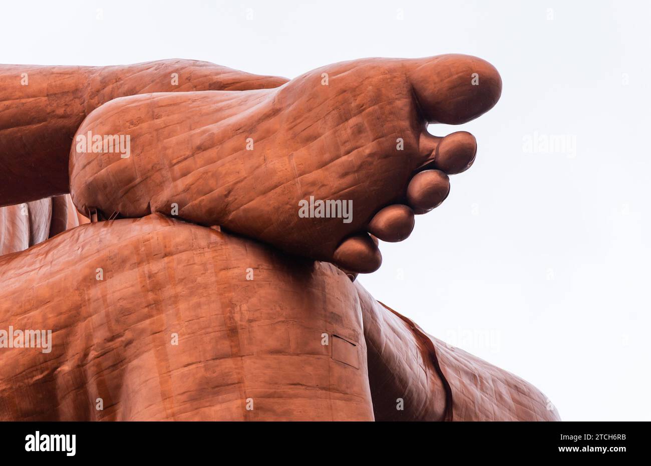 hindu god lord shiva foot isolated statue with bright background at ...