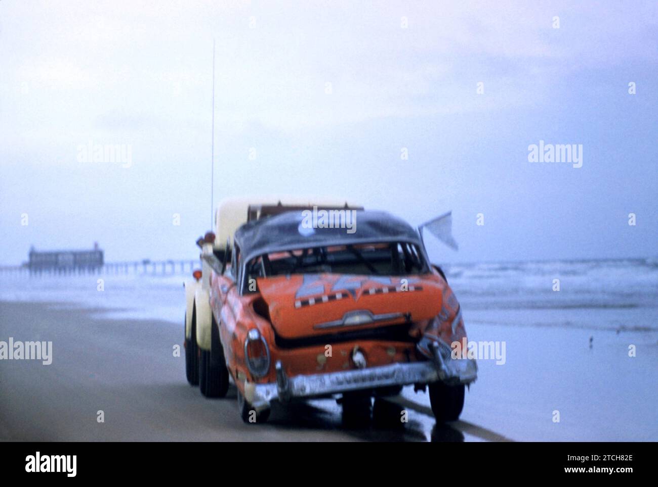 DAYTONA BEACH, FL - FEBRUARY 26: Russ Truelove's #226 Mercury is towed ...
