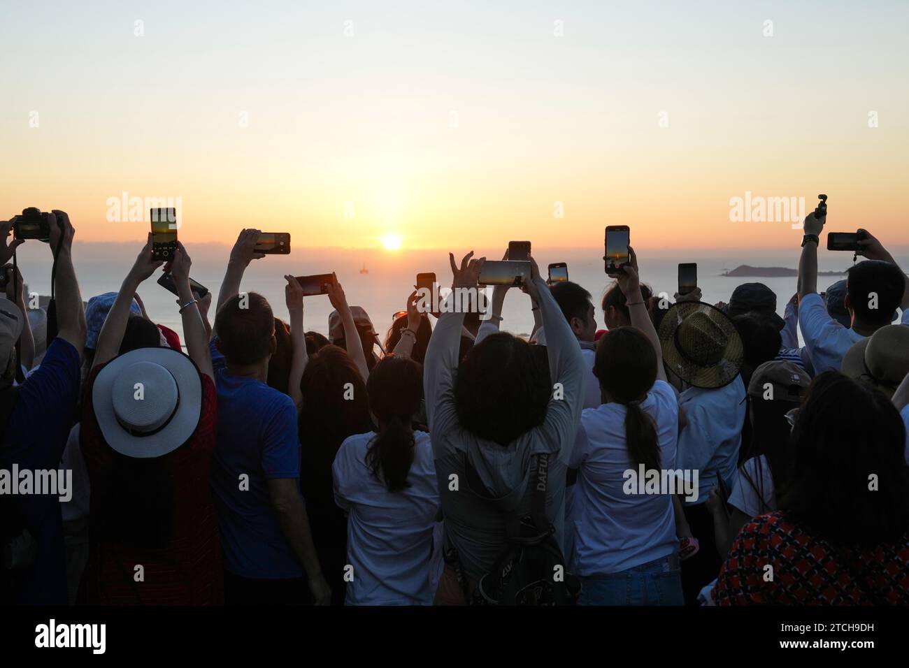 **CHINESE MAINLAND, HONG KONG, MACAU AND TAIWAN OUT** Tourists travel ...