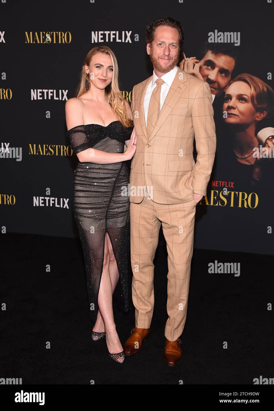 Beverly Hills, USA. 12th Dec, 2023. Stephanie Tarling and Brian Klugman arriving at the Los ...