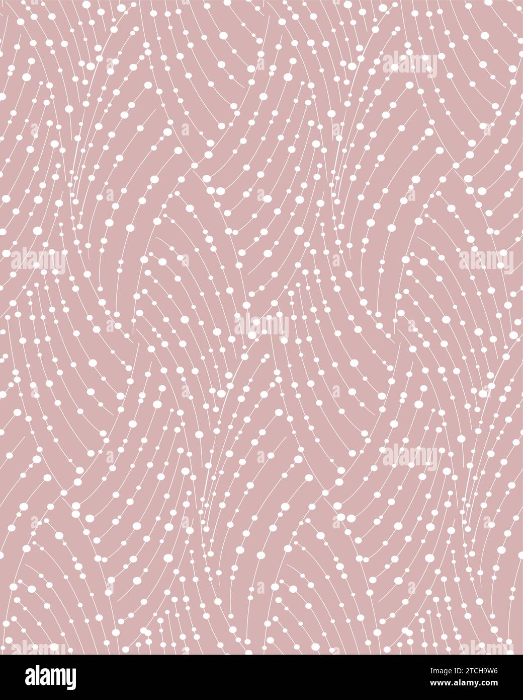 The geometric pattern with points, wavy lines. Seamless vector ...