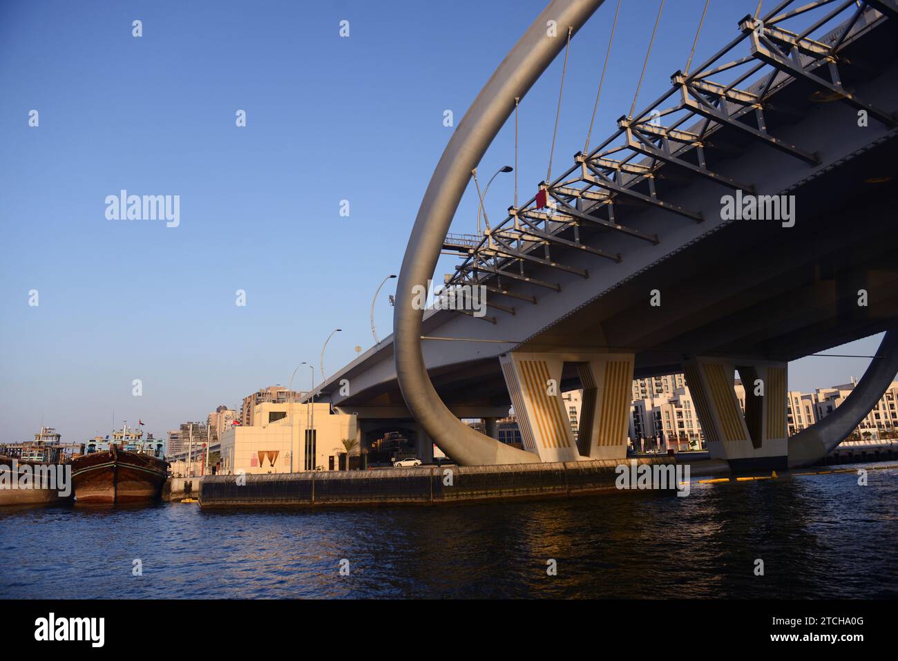 The Infinity bridge in Dubai, UAE Stock Photo - Alamy