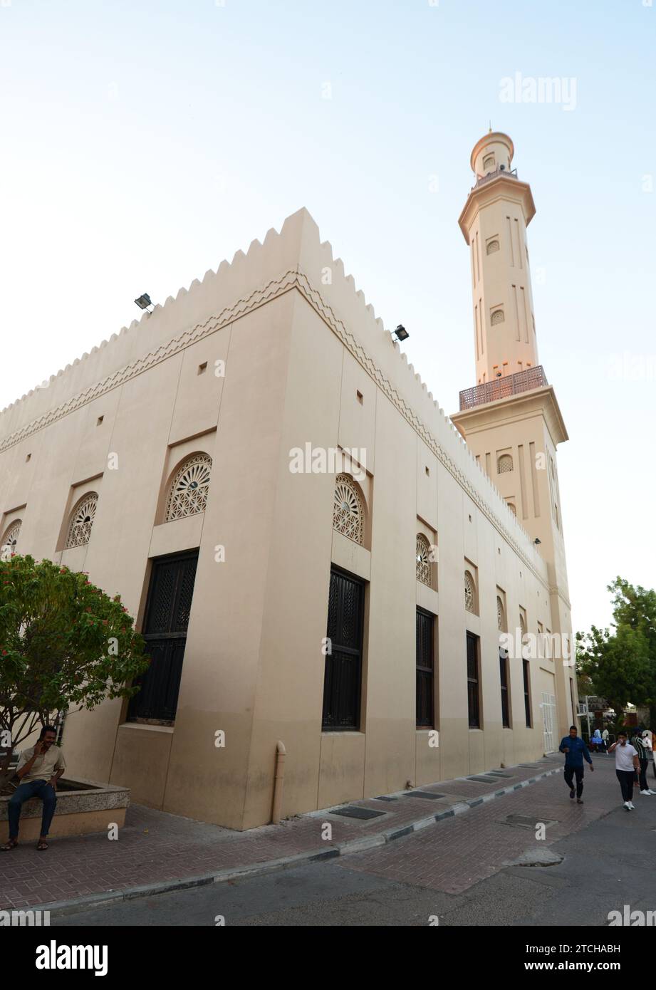 Grand Bur Dubai Masjid in the old city of Dubai, UAE Stock Photo - Alamy