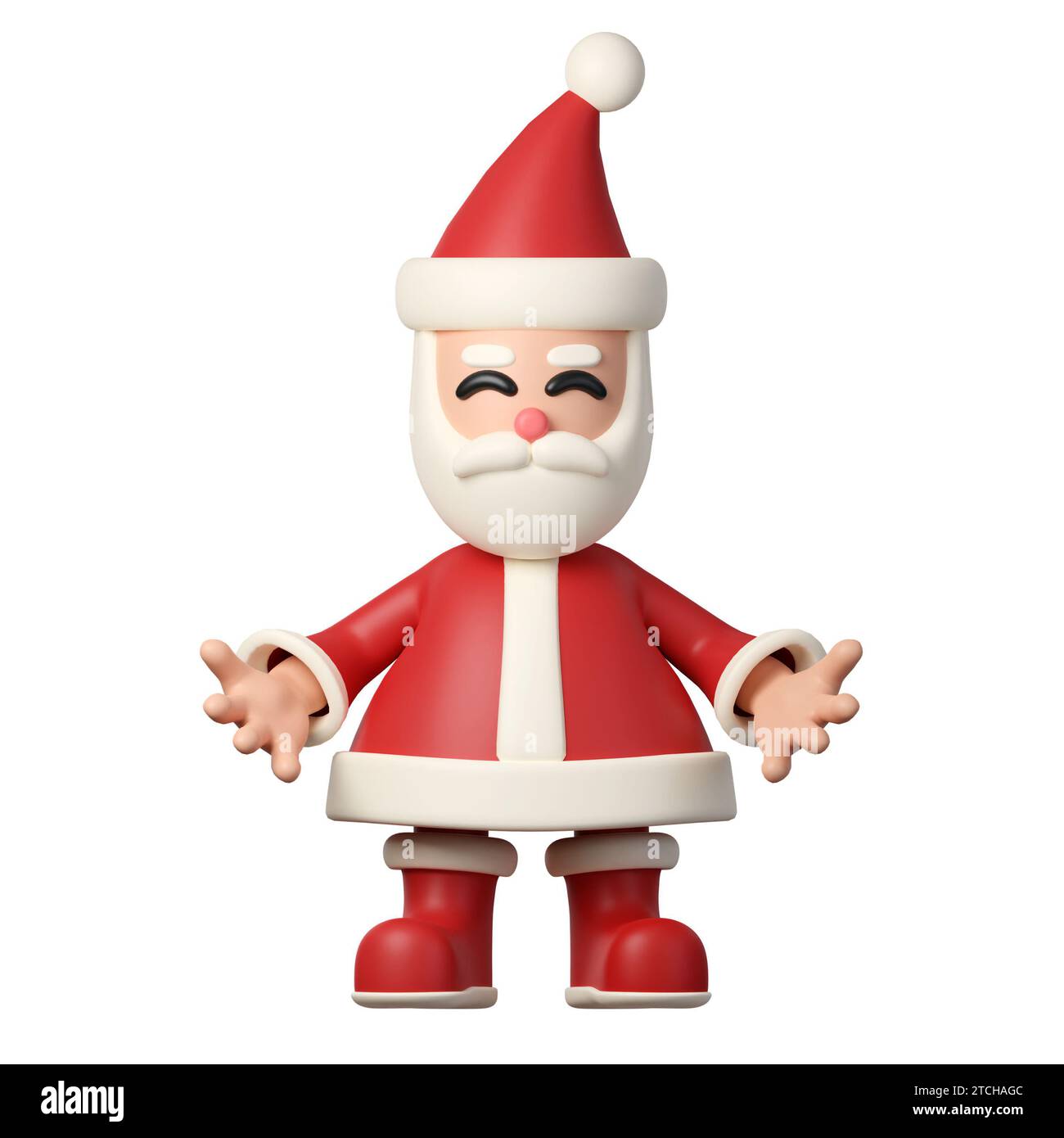 Render santa claus christmas ball Cut Out Stock Images & Pictures - Alamy