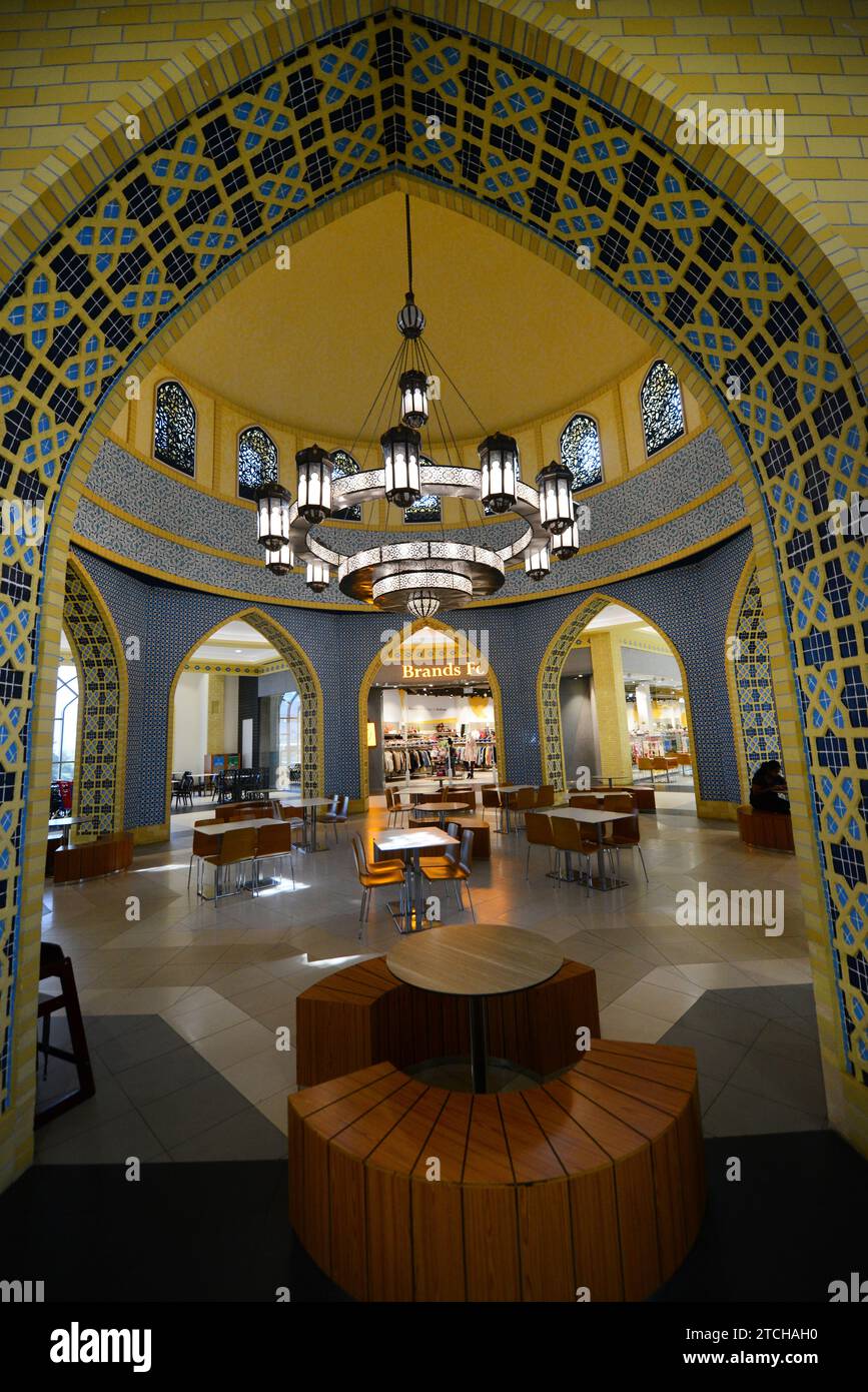 The beautiful Ibn Battuta shopping mall in Dubai, United Arab Emirates ...