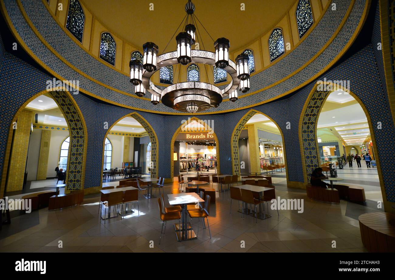 The beautiful Ibn Battuta shopping mall in Dubai, United Arab Emirates ...