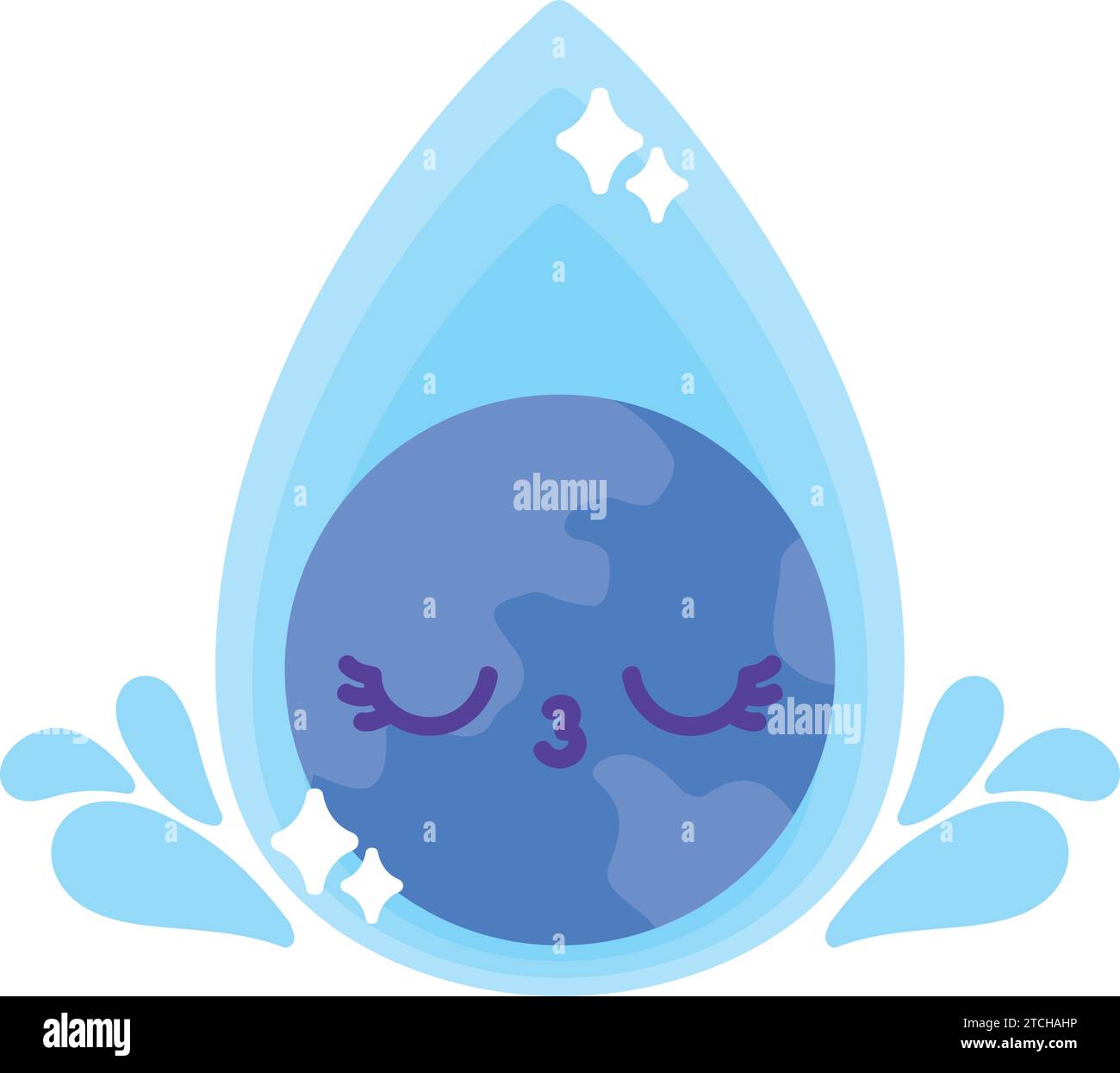 water day drop cartoon Stock Vector Image & Art - Alamy