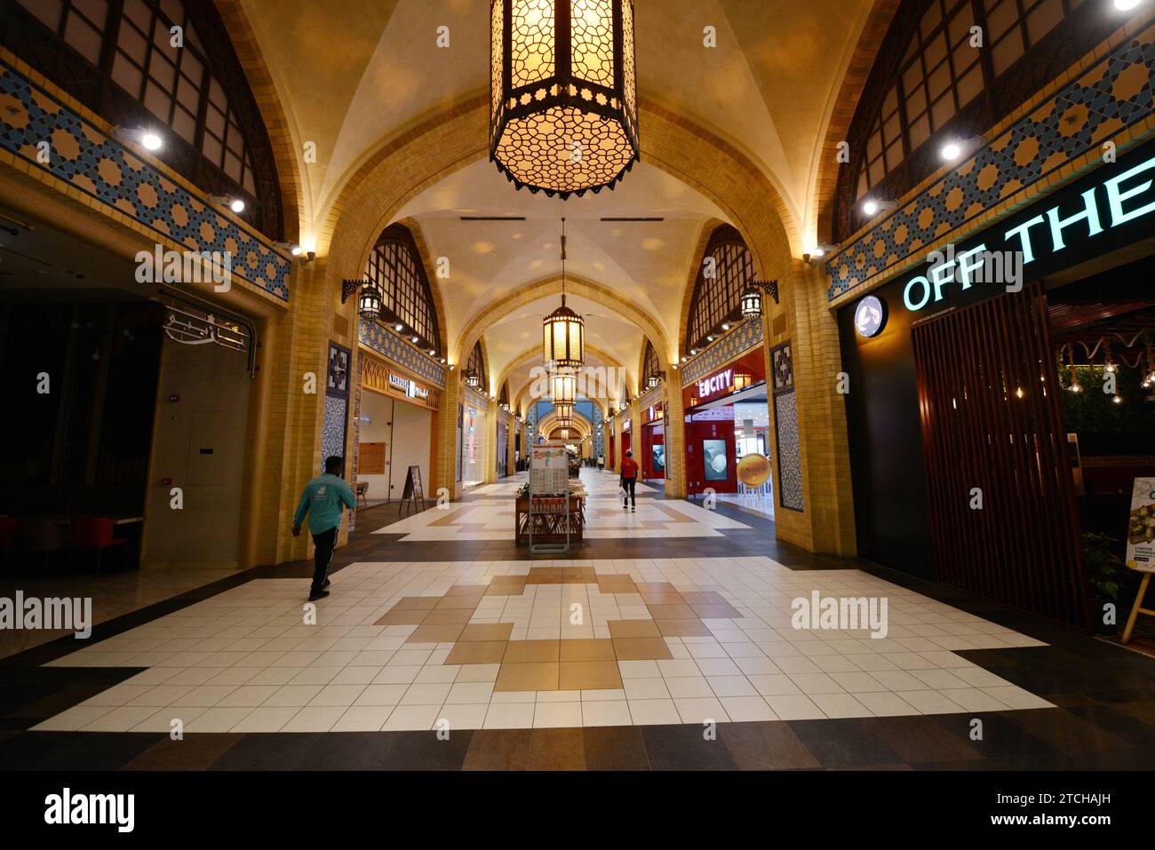 The beautiful Ibn Battuta shopping mall in Dubai, United Arab Emirates ...