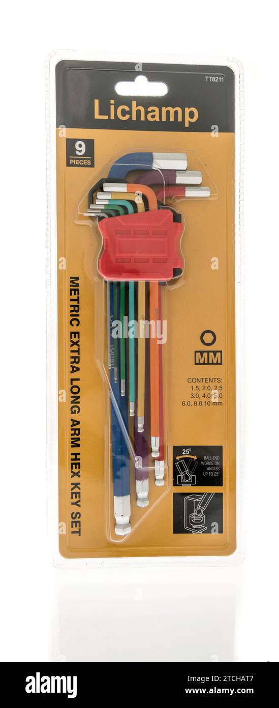 Winneconne, WI - 2 December 2023: A package of Lichamp metric extra ...