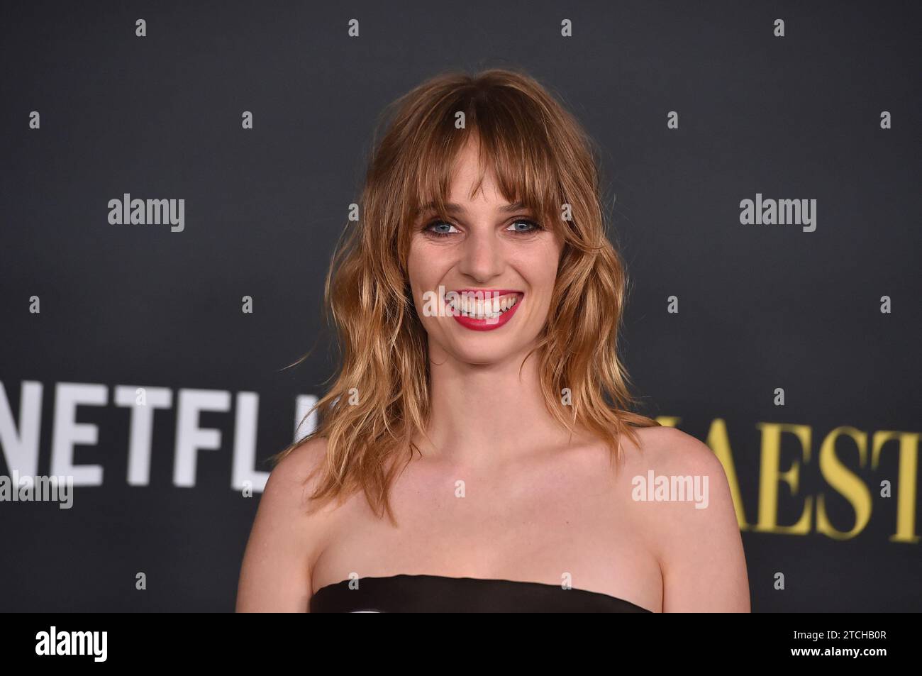 Maya Hawke arrives at a special screening of "Maestro" on Tuesday, Dec ...