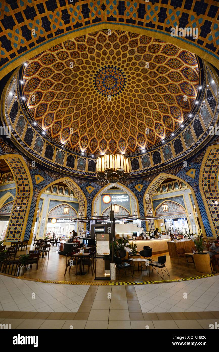 The beautiful Ibn Battuta shopping mall in Dubai, United Arab Emirates ...