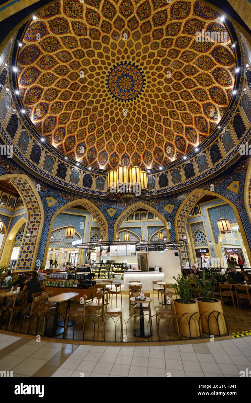 The beautiful Ibn Battuta shopping mall in Dubai, United Arab Emirates ...