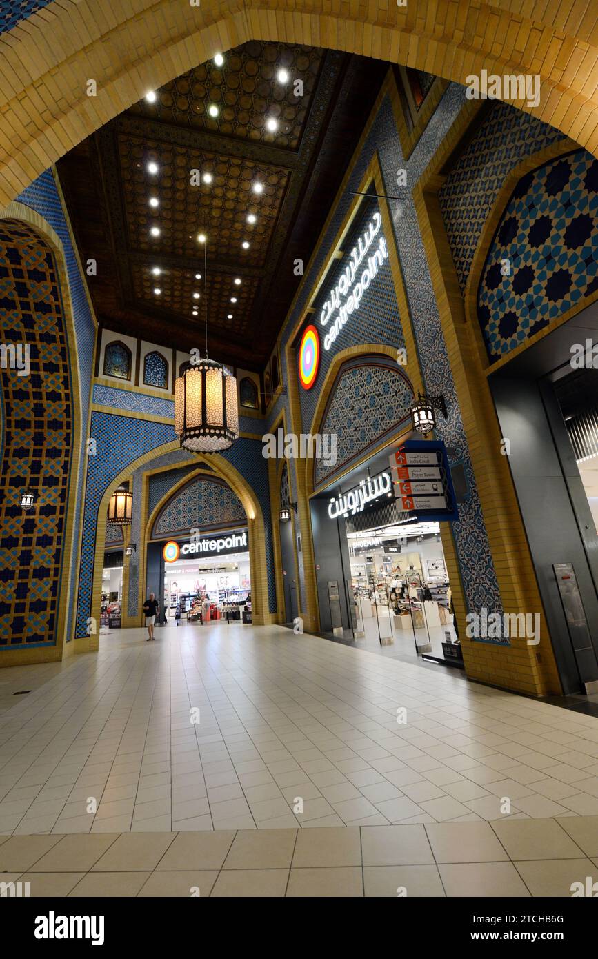 The beautiful Ibn Battuta shopping mall in Dubai, United Arab Emirates ...