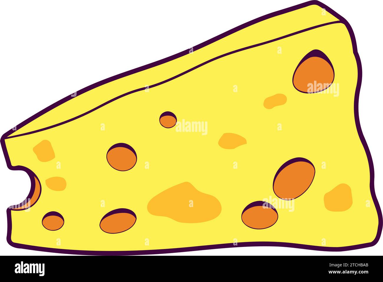 cheese sliced melted illustration Stock Vector Image & Art - Alamy