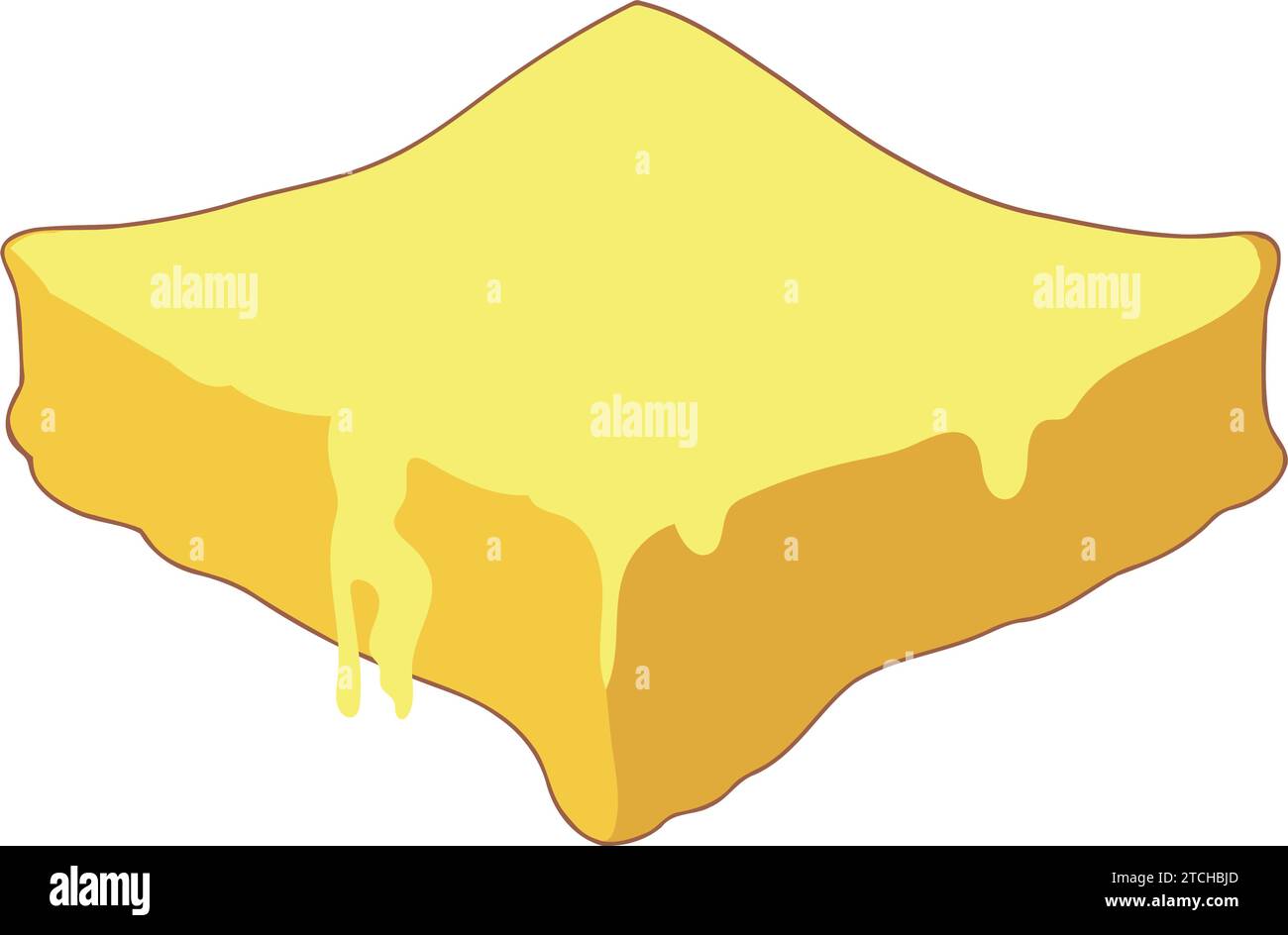 cheese sliced melted cream Stock Vector Image & Art - Alamy