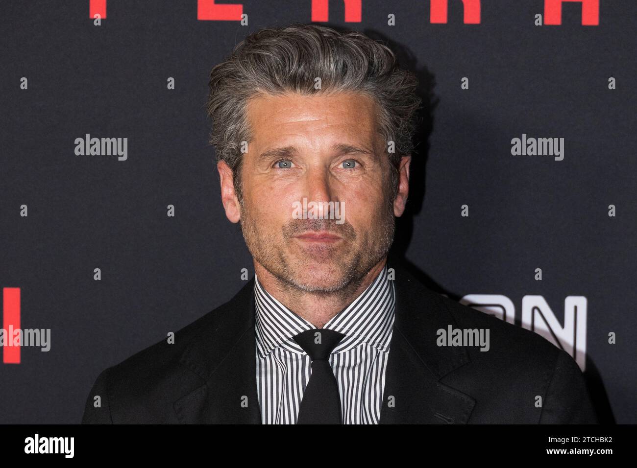 Patrick Dempsey arrives at the premiere of "Ferrari" on Tuesday, Dec ...