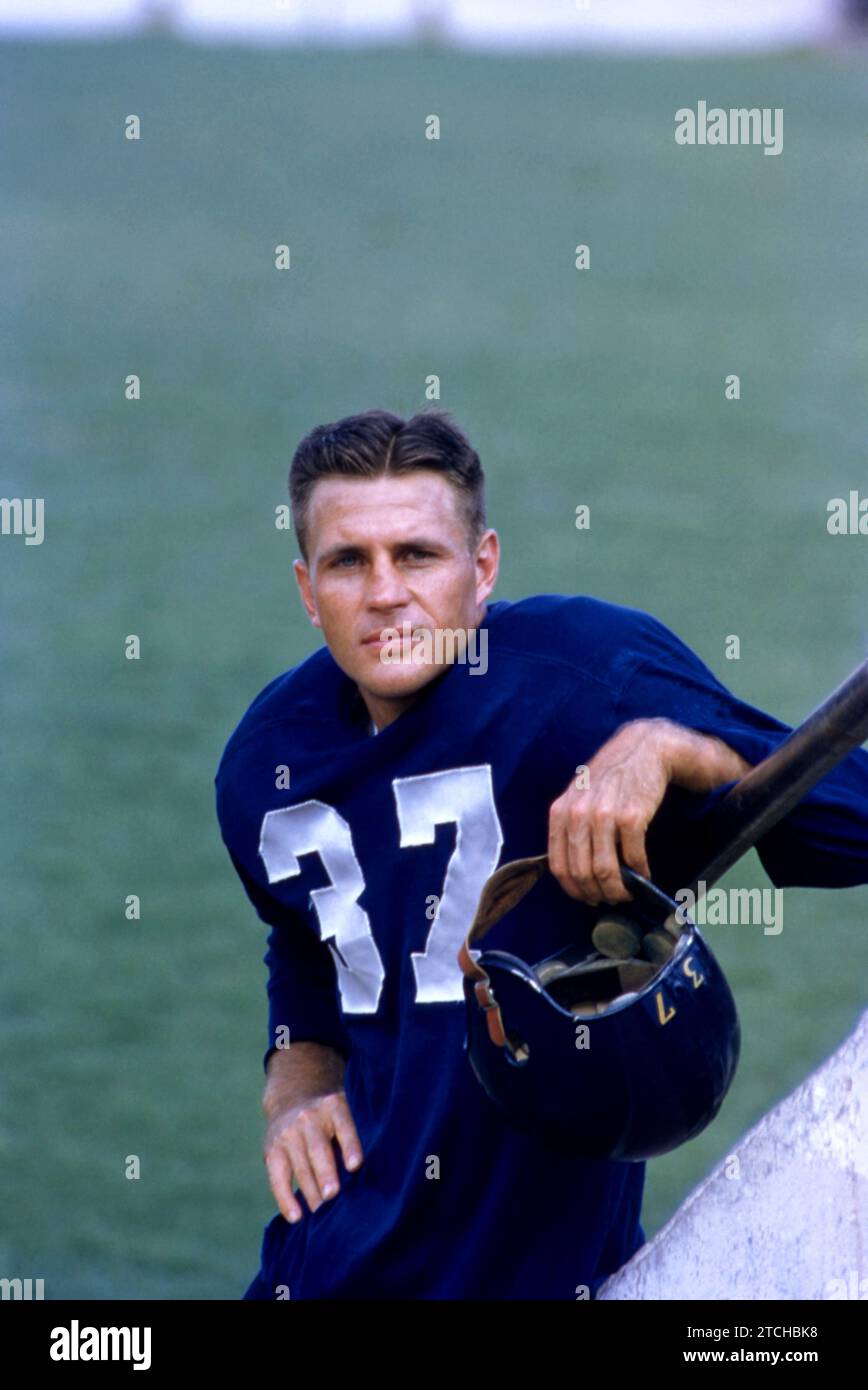 DETROIT, MI - AUGUST, 1955: Doak Walker (1927-1998) #37 of the Detroit Lions poses for a ...