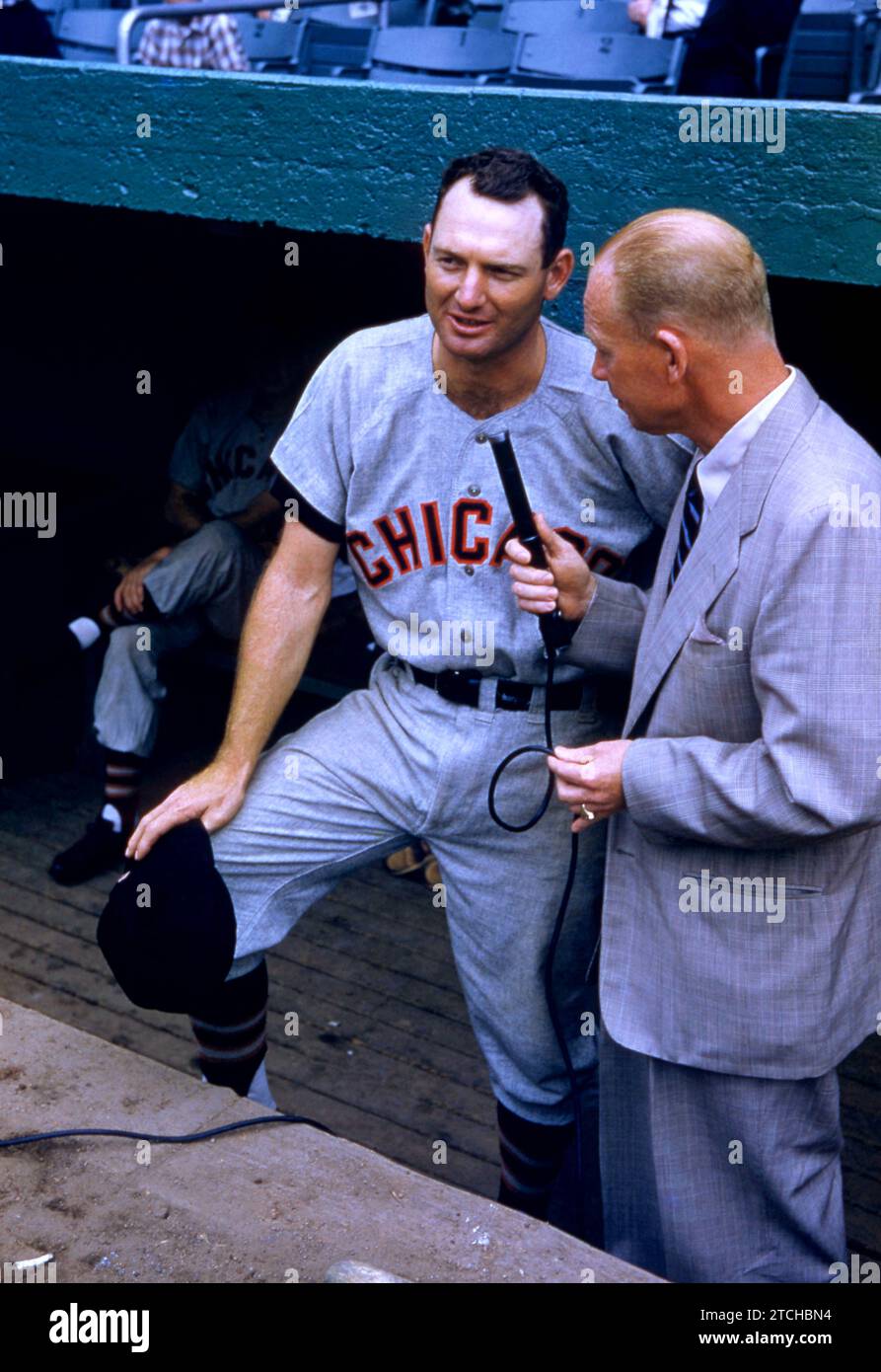 BRONX, NY - JUNE 19: Announcer Red Barber of the New York Yankees ...