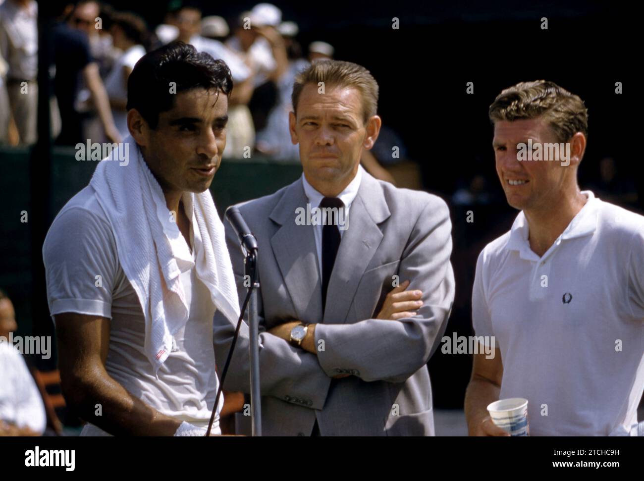 FOREST HILLS, NY - 1957: Pancho Gonzales (1928-1995) of the United ...