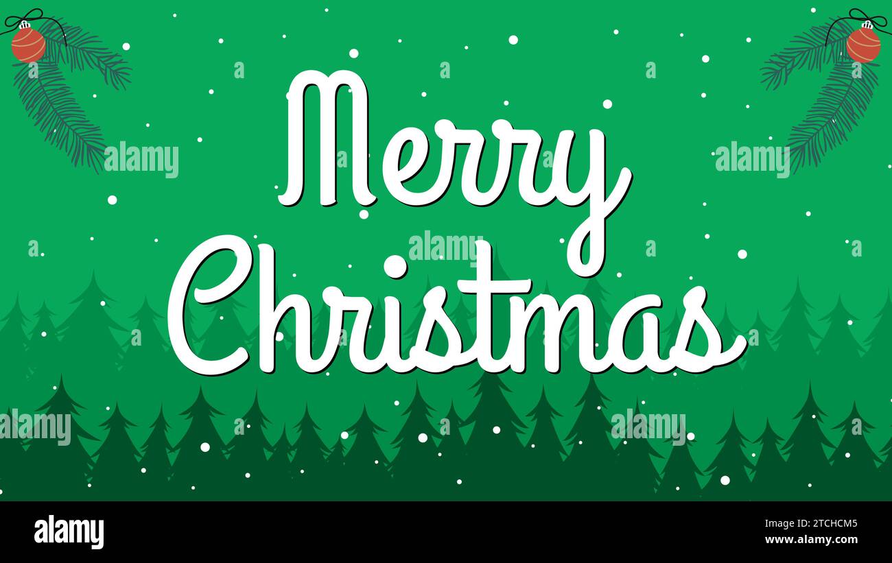 Christmas banner, Xmas sparkling lights garland with tree and golden ...