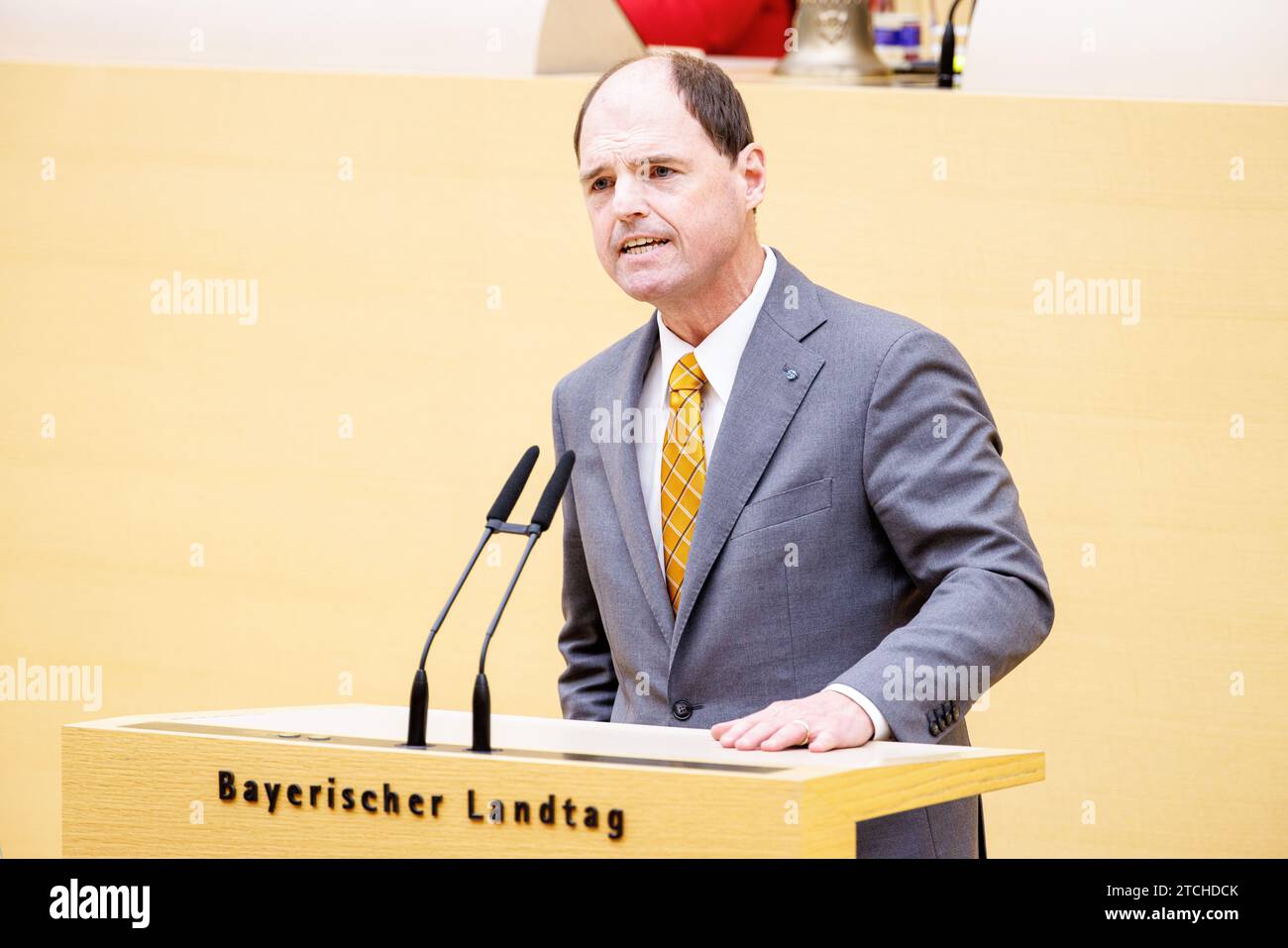 Munich, Germany. 12th Dec, 2023. Michael Hofmann (CSU) speaks in the ...