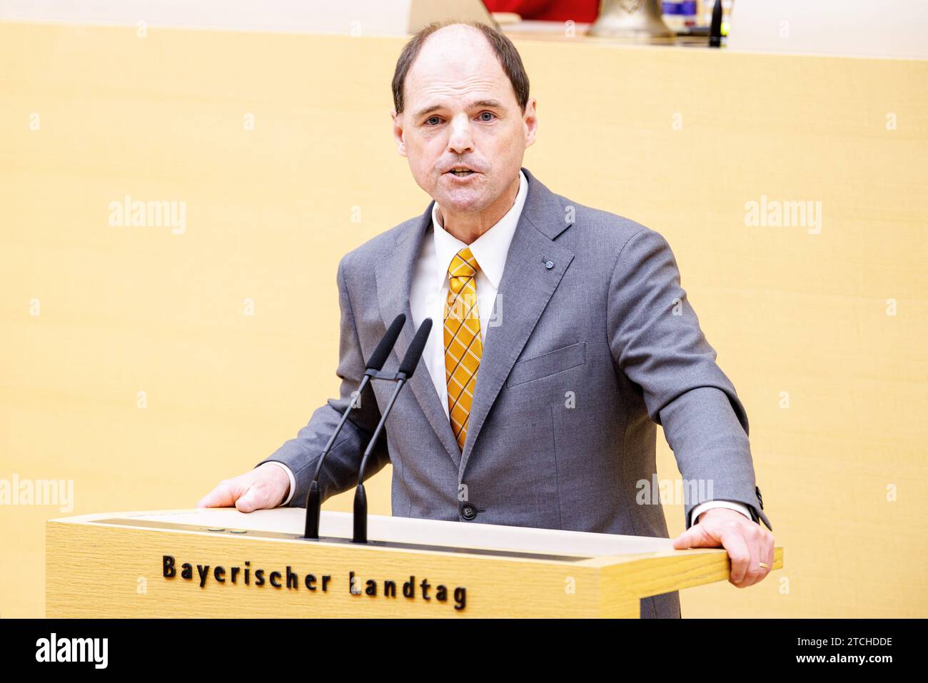 Munich, Germany. 12th Dec, 2023. Michael Hofmann (CSU) speaks in the ...