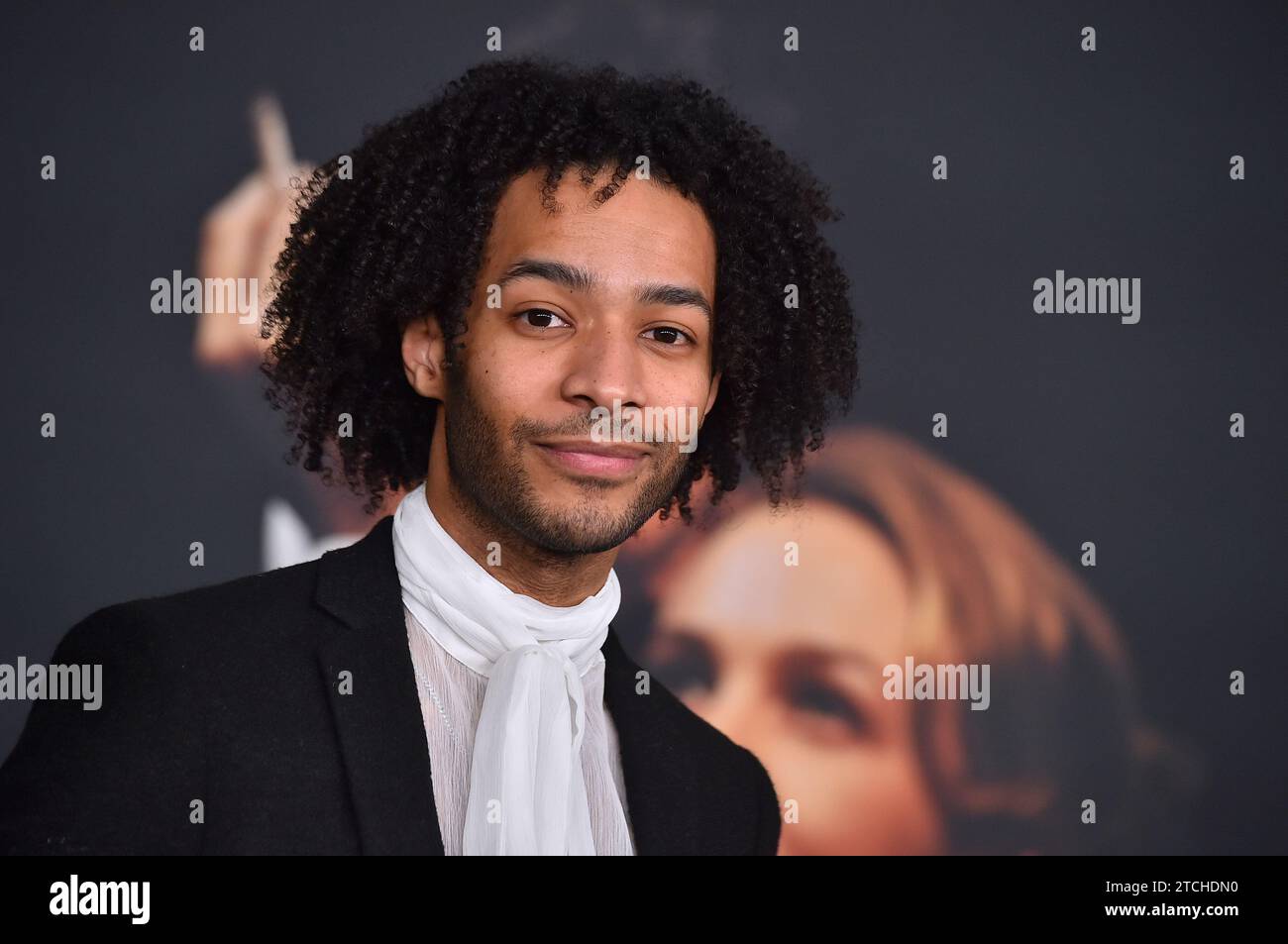 Jordan Dobson arrives at a special screening of "Maestro" on Tuesday ...