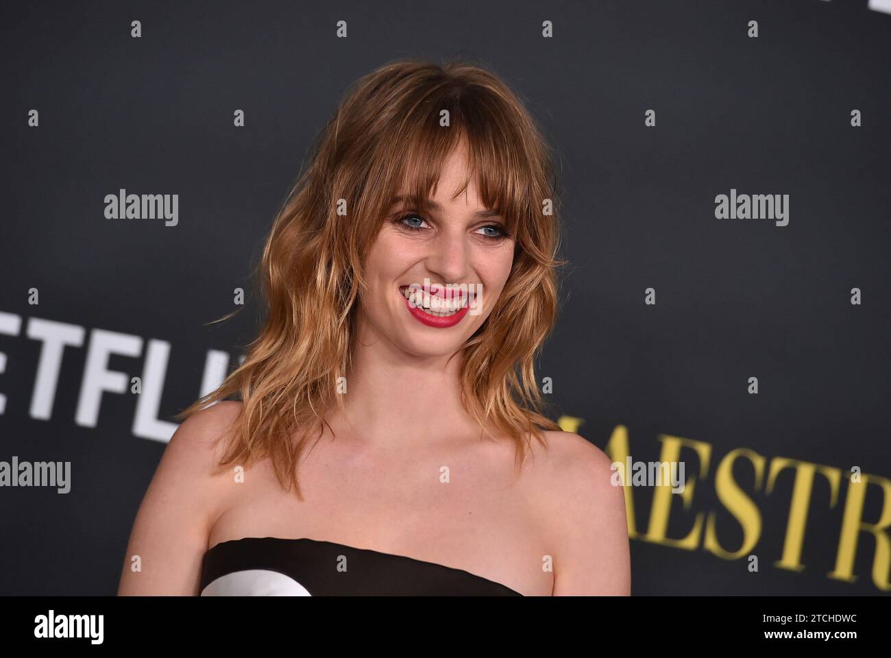 Maya Hawke arrives at a special screening of "Maestro" on Tuesday, Dec ...