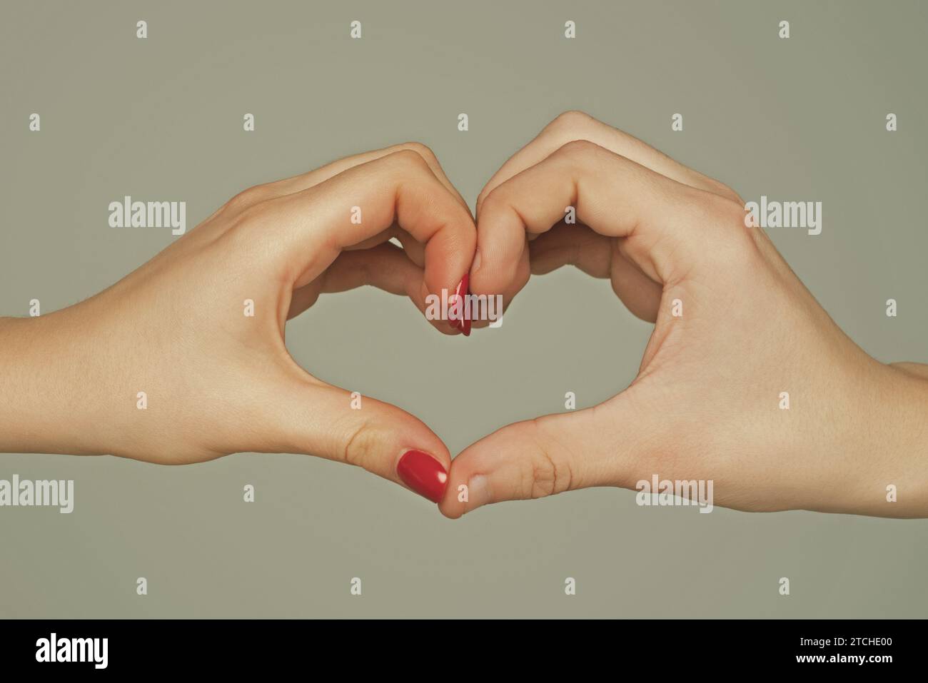 Heart from hands. Love, friendship concept. Man and woman hand in heart ...