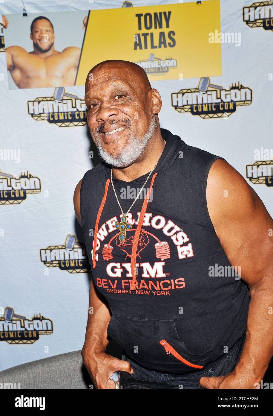 23 October 2023 - Hamilton, Ontario, Canada. Retired wrestling legend ...