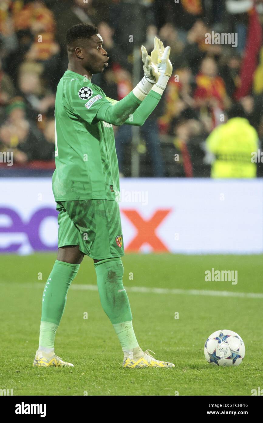 Lens goalkeeper Brice Samba during the UEFA Champions League, Group B ...