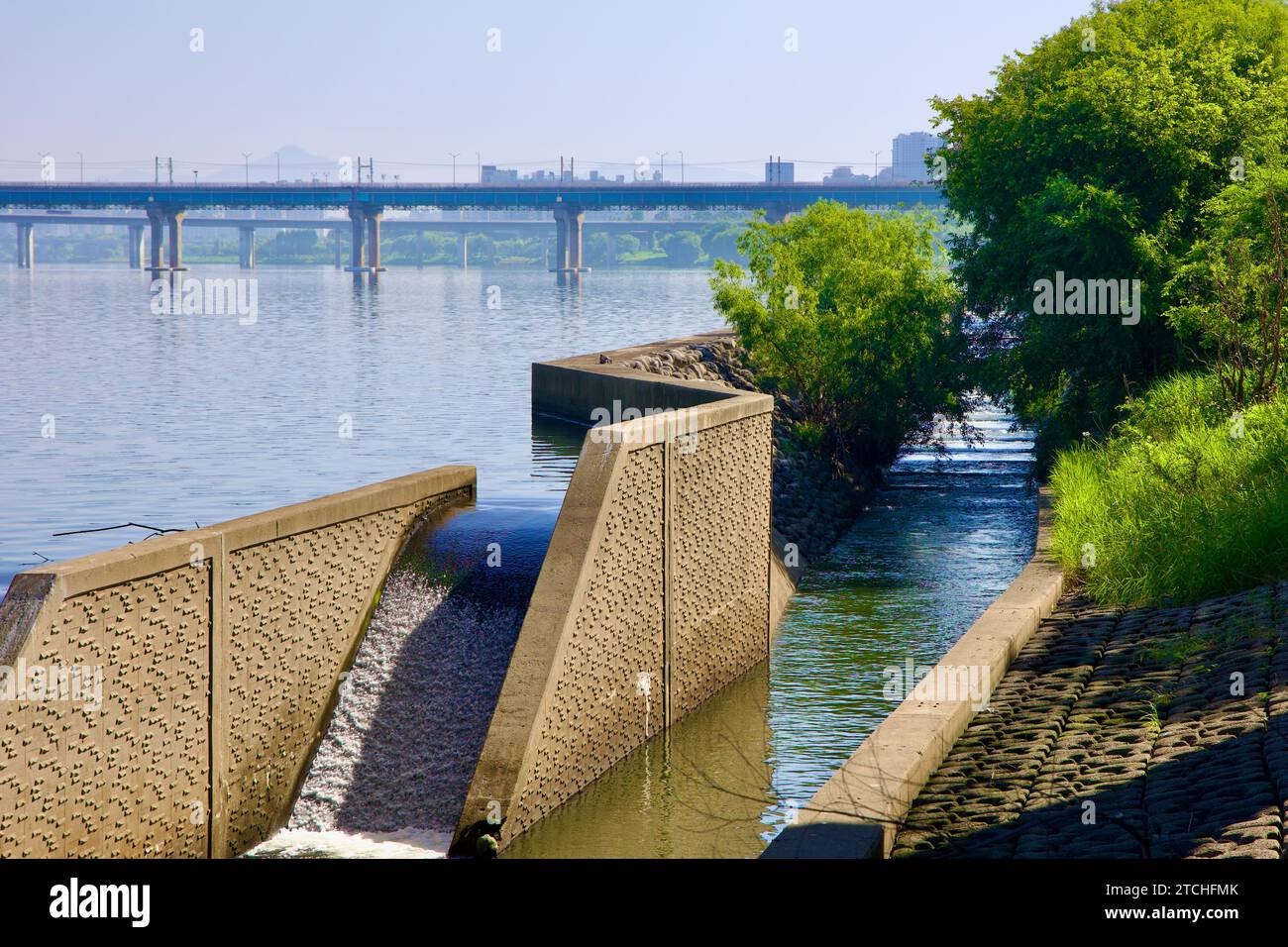 Seoul, South Korea - June 2, 2023: The Jamsil fish way, an ingenious ...