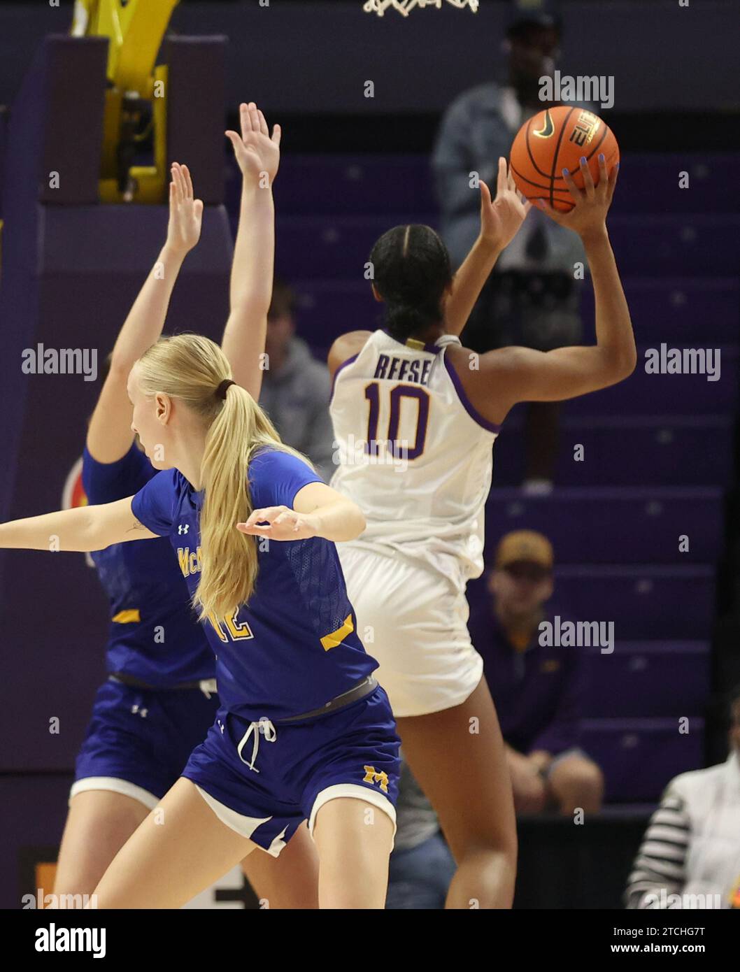 Baton Rouge, USA. 12th Dec, 2023. LSU Lady Tigers forward Angel Reese ...