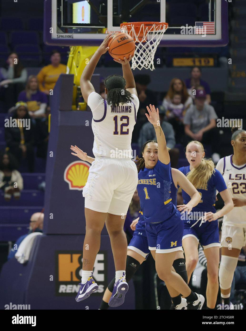 Baton Rouge, USA. 12th Dec, 2023. LSU Lady Tigers guard Mikaylah ...