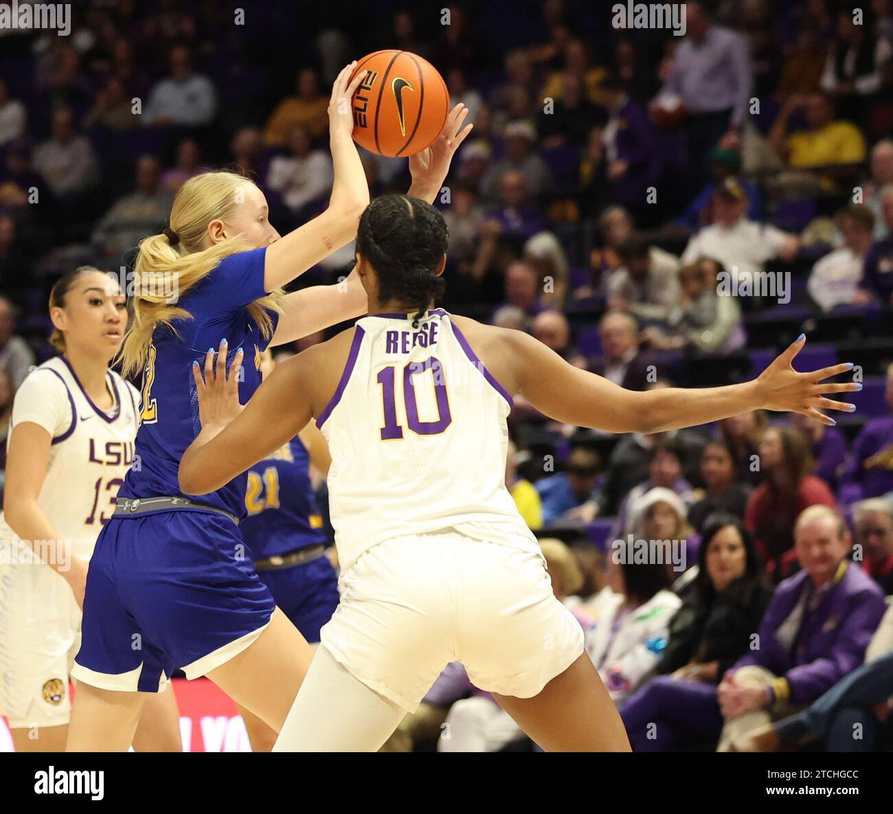 Baton Rouge, USA. 12th Dec, 2023. McNeese Cowgirls forward Alva Mofalk ...