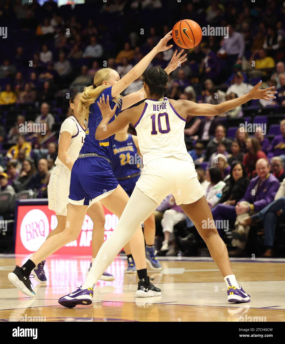 Baton Rouge, USA. 12th Dec, 2023. McNeese Cowgirls forward Alva Mofalk ...