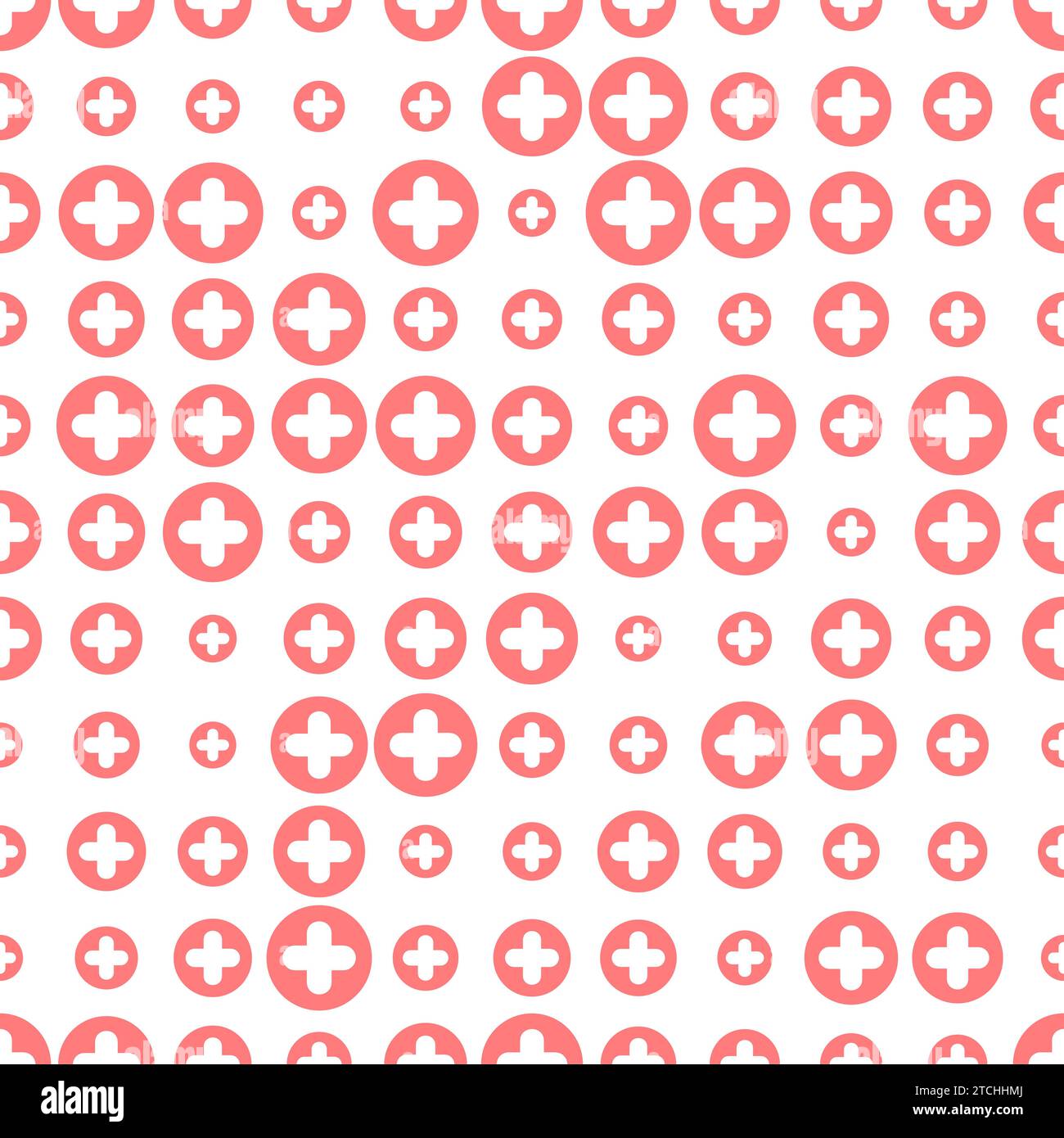 Plus cross pattern. Abstract medical seamless background. Vector ...