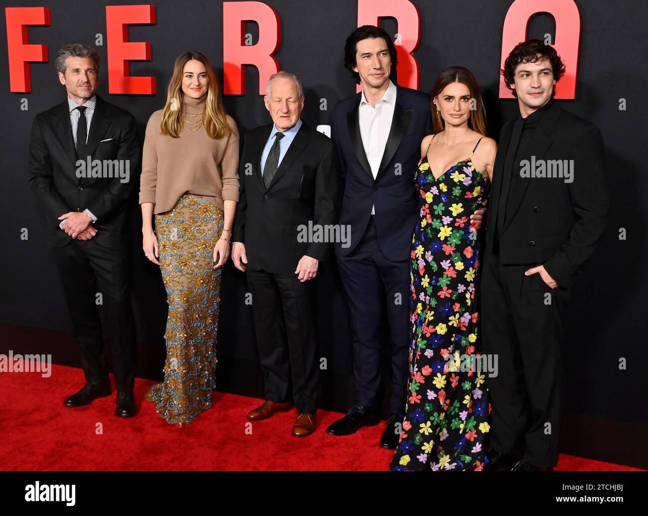 Cast members Patrick Dempsey, Shailene Woodley, director Michael Mann ...