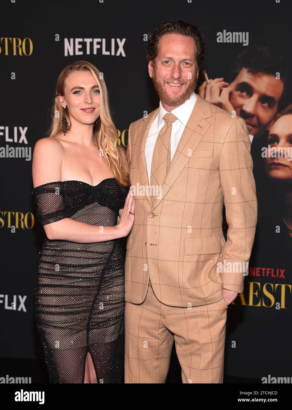 Beverly Hills, USA. 12th Dec, 2023. Stephanie Tarling and Brian Klugman arriving to the Los ...