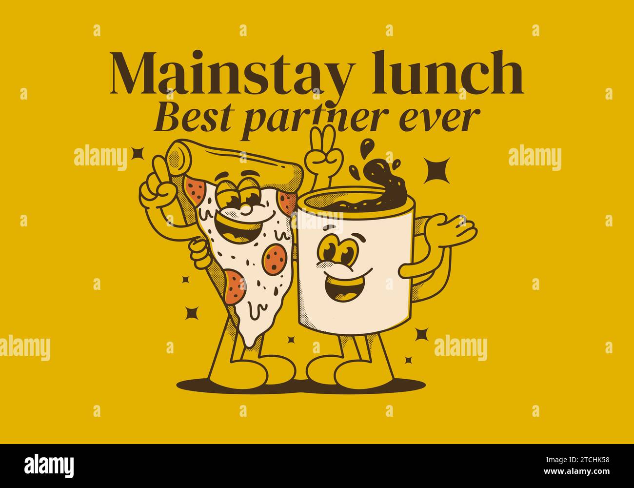 American food 1970s Stock Vector Images - Alamy