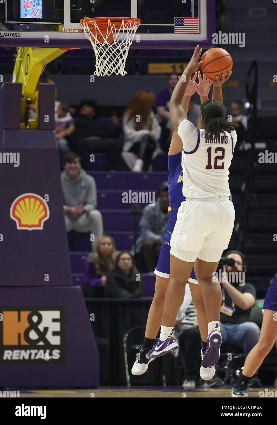 Baton Rouge, USA. 12th Dec, 2023. LSU Lady Tigers guard Mikaylah ...
