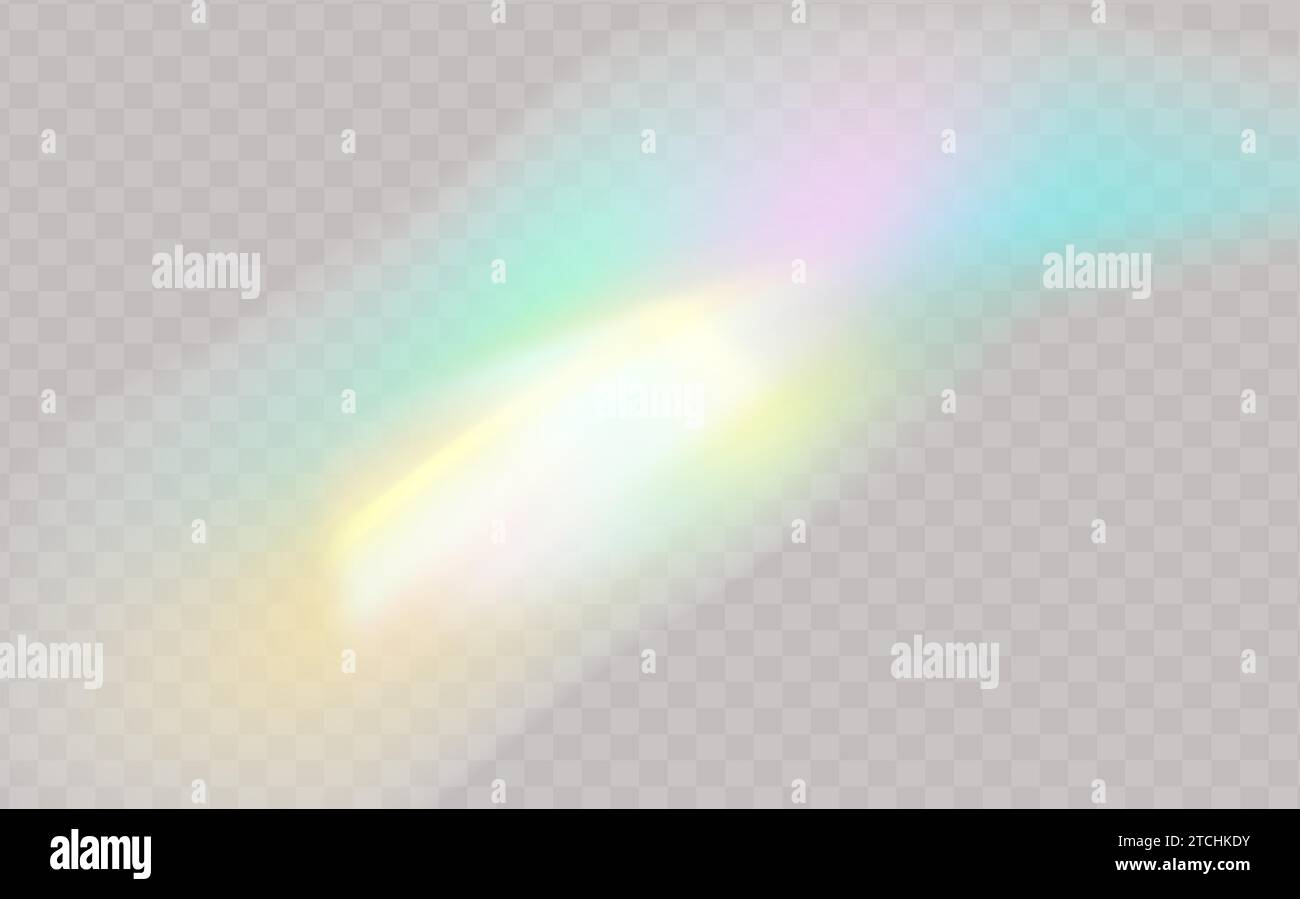 Overlay for backgrounds.Triangular prism concept.A set of colorful vector lens, crystal rainbow ...