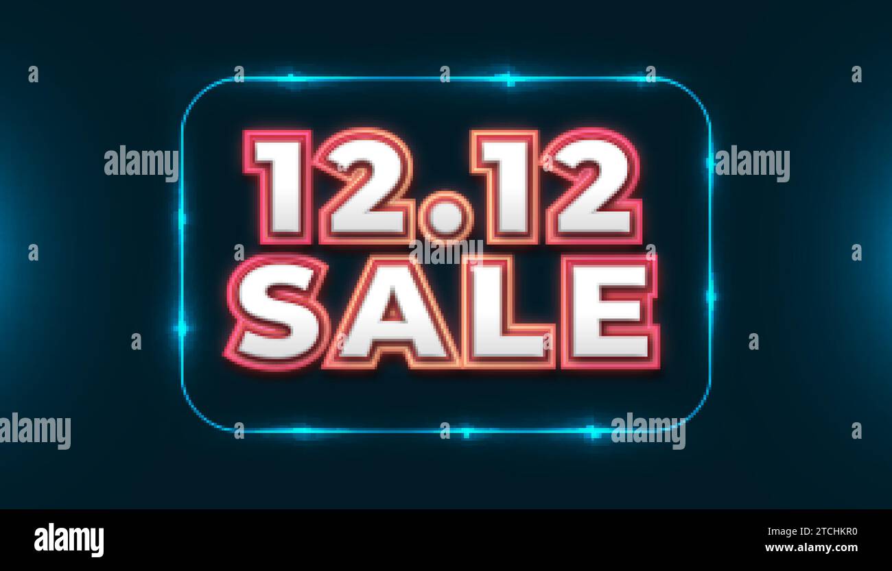 12.12 Shopping Sale Banner Background. 12 December Sale Poster or Flyer ...