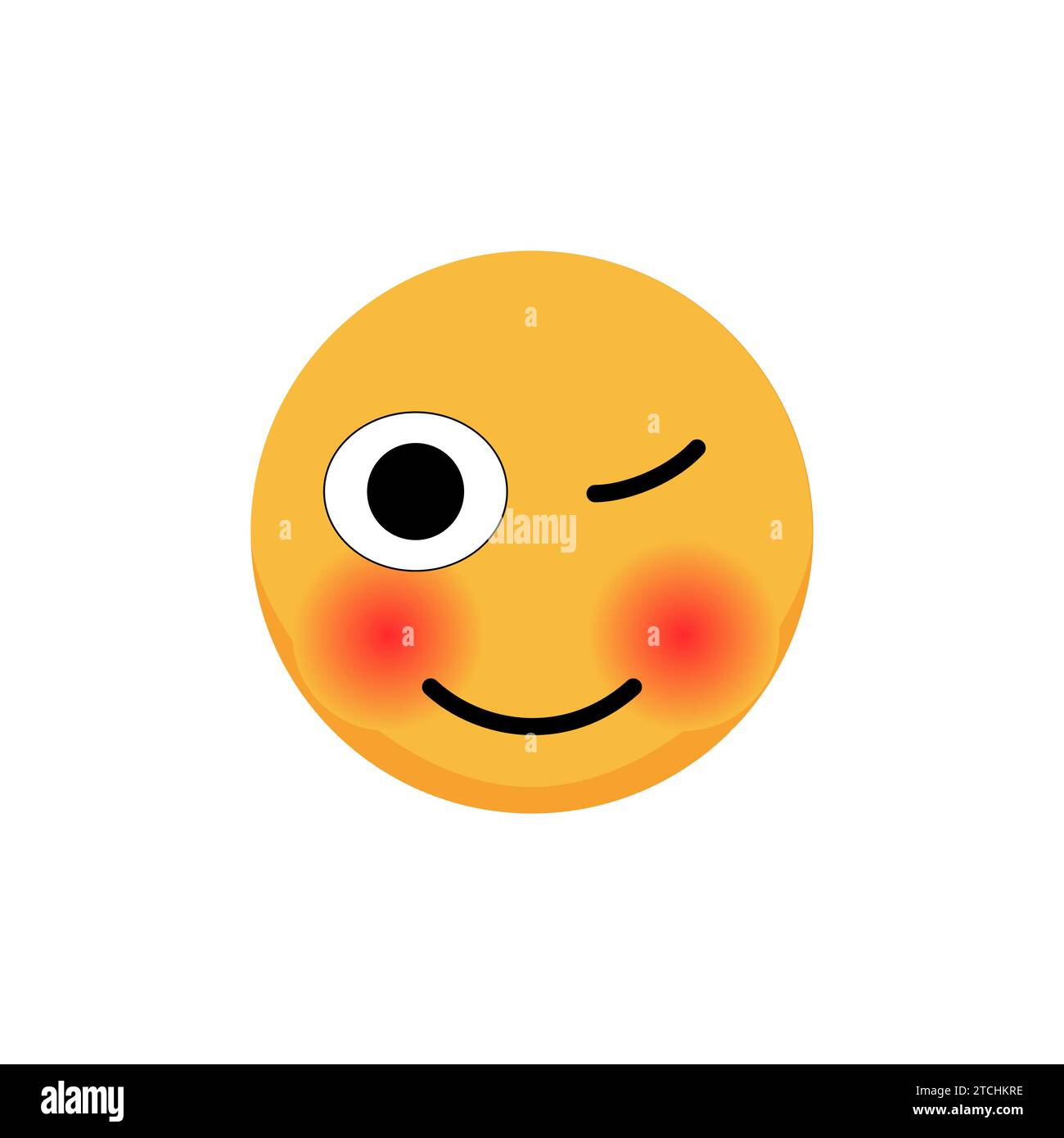 Winking emoji vector hi-res stock photography and images - Alamy